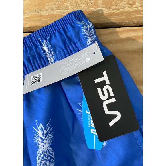 Tsla | Swim | Nwt Tsla Pineapple Swim Shorts Size 2xl Mens Blue | Poshmark